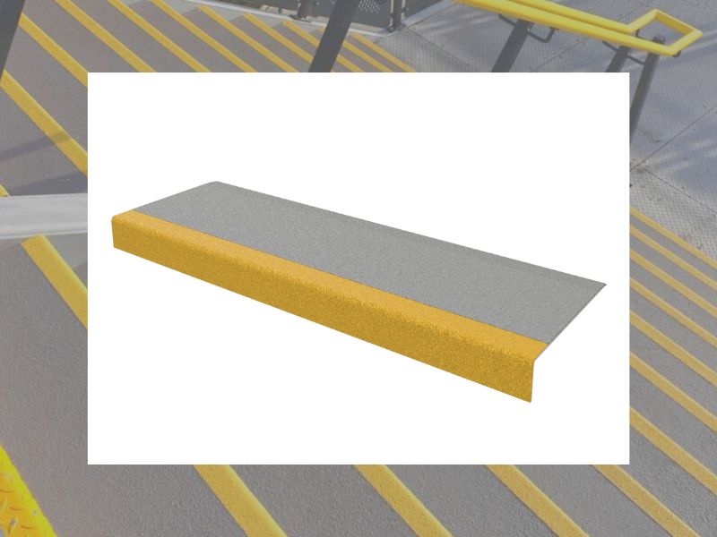 Anti-Slip GRP Stair Tread Covers
