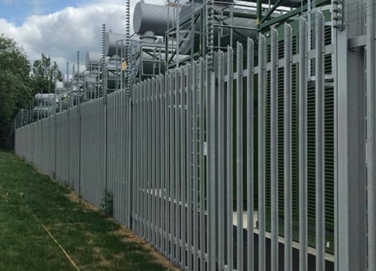 Non-Conductive GRP Palisade Fencing Panels