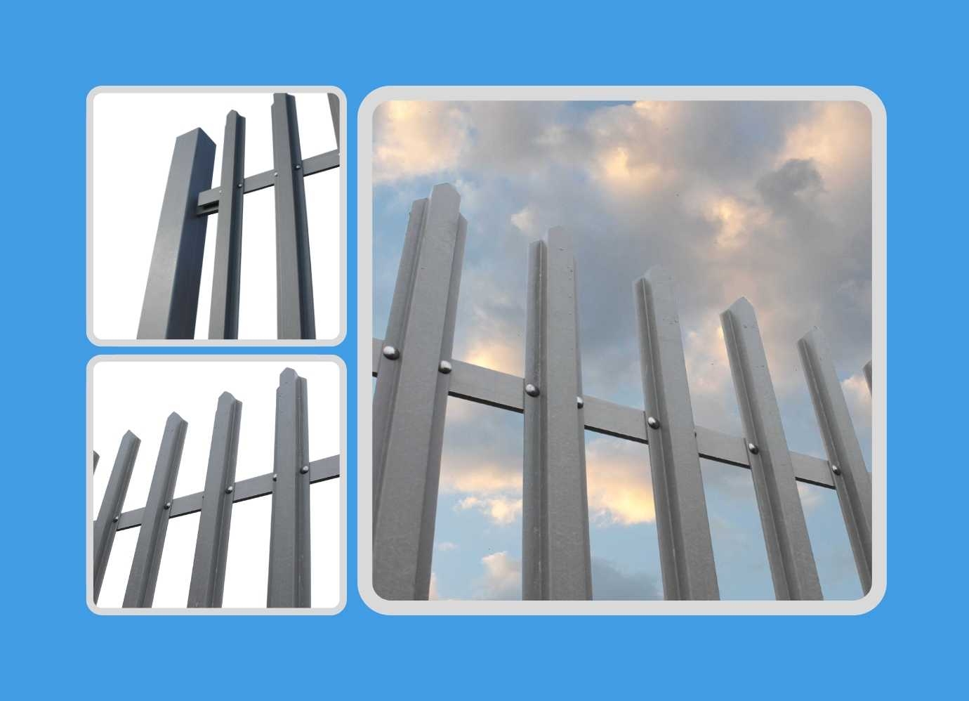 Non-Conductive GRP Palisade Fencing