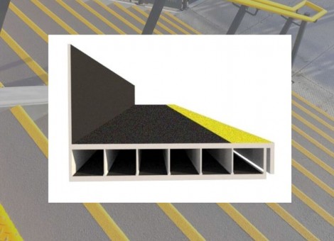 Anti-Slip GRP Stair Treads, Stair Nosings and Stair Landings