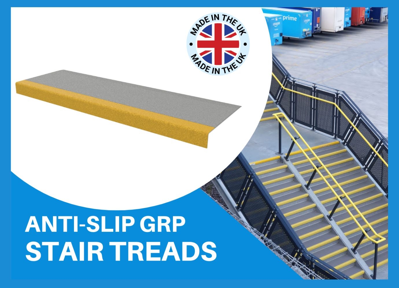 GRP Anti-Slip Stair Tread Covers