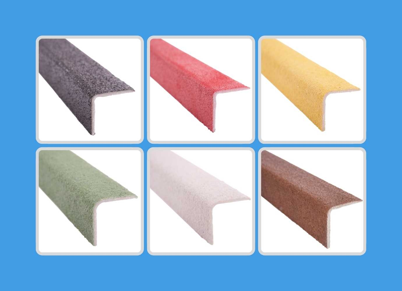 GRP Anti-Slip Stair Nosings (55mm x 55mm / 70mm x 30mm)